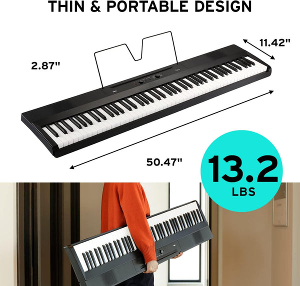 Korg Liano- Korg 88 Portable Digital Piano with Semi-Weighted Keys and ...